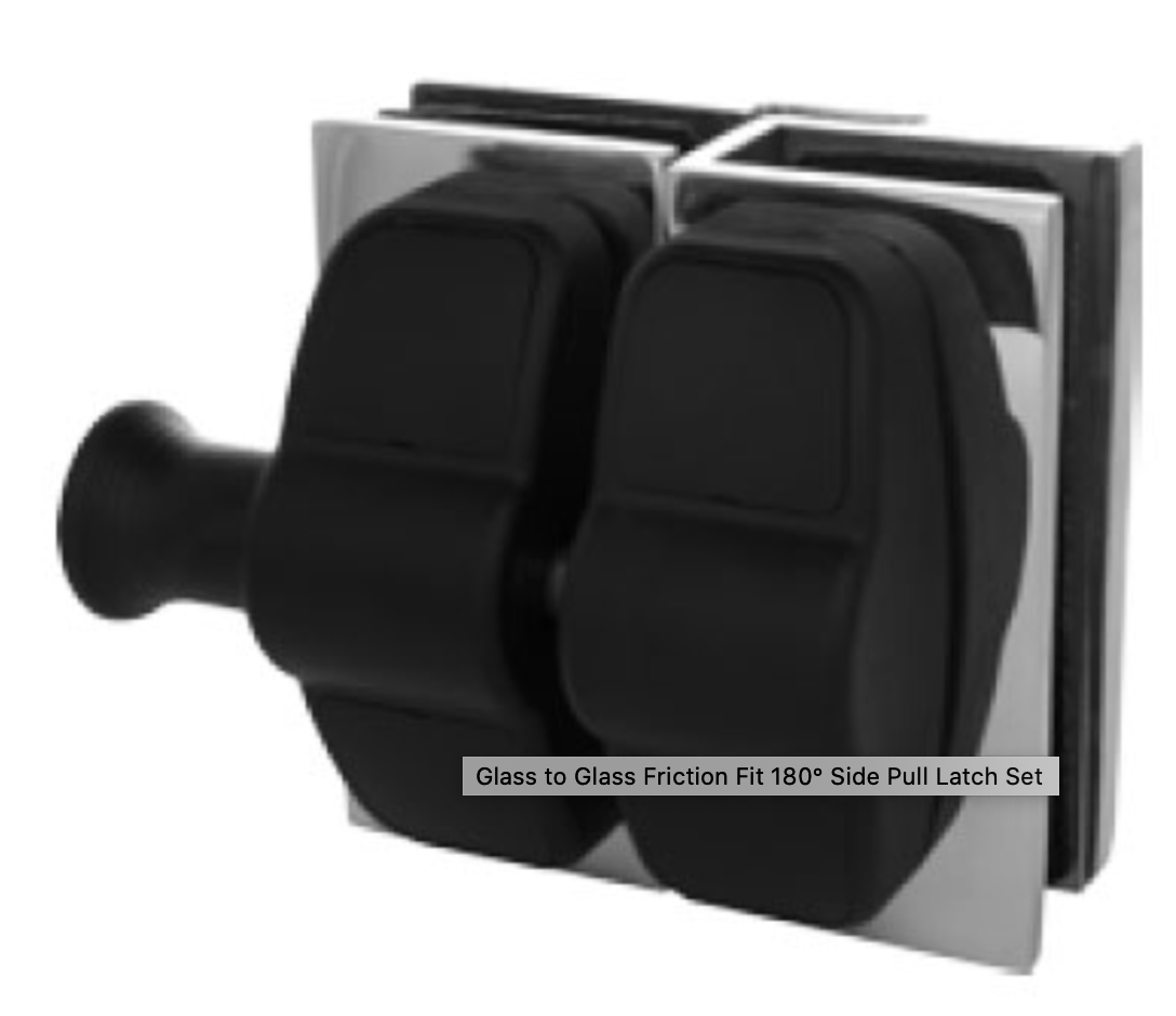Master Range glass to glass 180° side-pull latch – All Class Glass DIY ...
